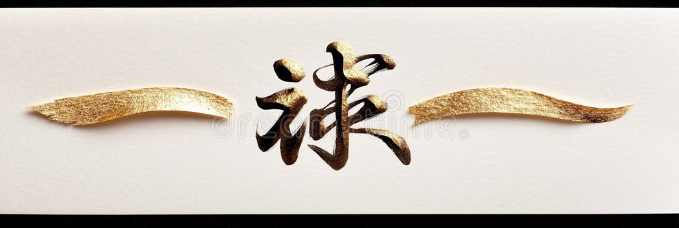 Calligraphy Artwork Featuring Intricate Gold Script on White Background ...