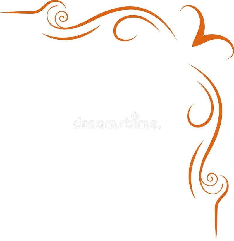 Calligraphy Curve Corner Frame Stock Vector - Illustration of frame ...