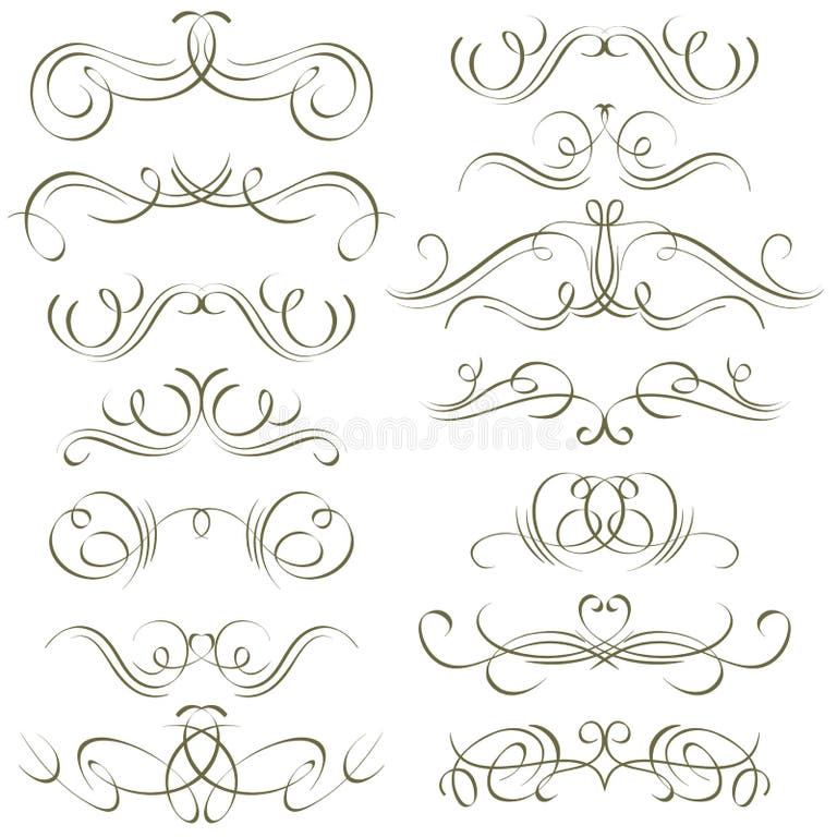 Calligraphy Borders Stock Illustrations – 17,429 Calligraphy Borders ...