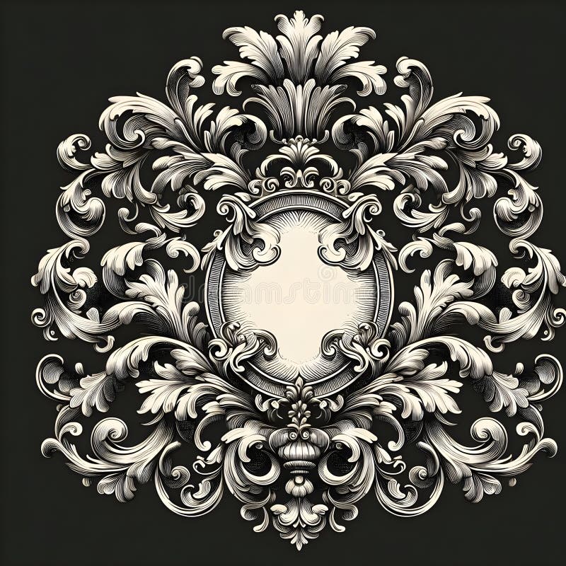 Calligraphy Engraving B Bundl Stock Illustration - Illustration of ...