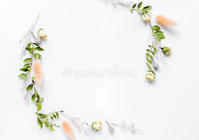 Calligraphy Floral Pattern Top View Romantic Stock Photo - Image of ...