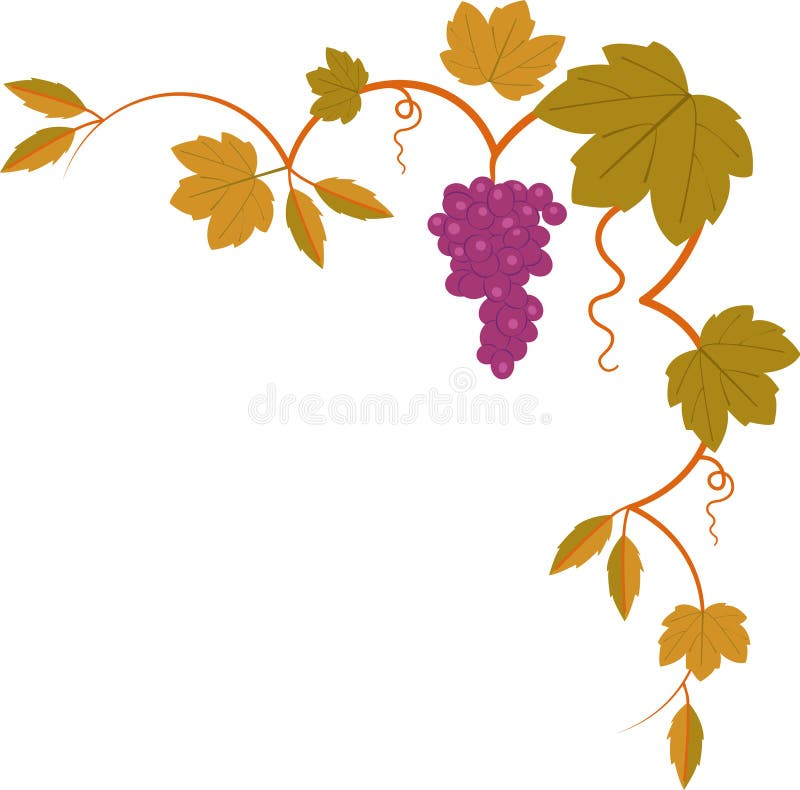 Grapes Corner Border Stock Illustrations – 197 Grapes Corner Border ...