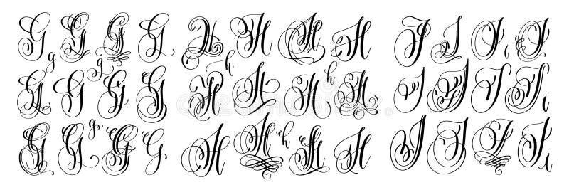 Fancy Cursive Letter H