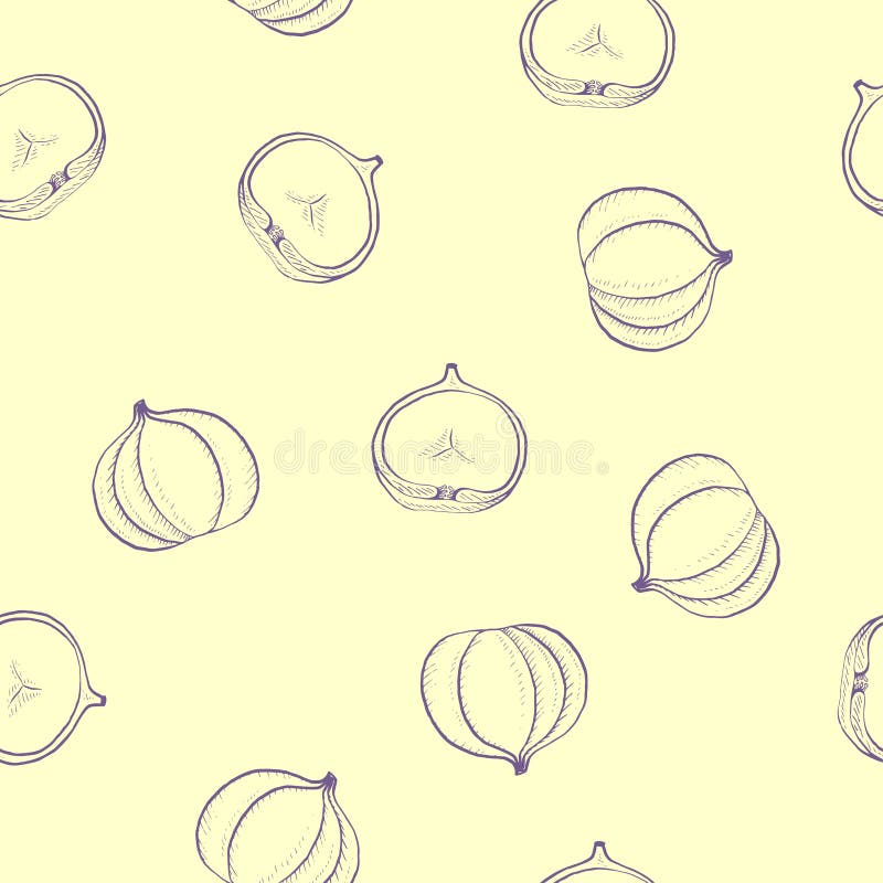 Calligraphy Monochrome Fig Yellow Pattern Stock Vector - Illustration ...