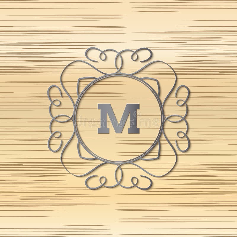 Calligraphy Monogram, Vintage Pattern Logo Stock Illustration ...