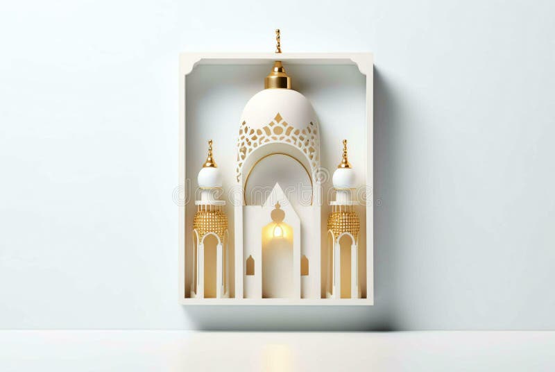 Mosque Calligraphy of Mosque Stock Illustration - Illustration of ...