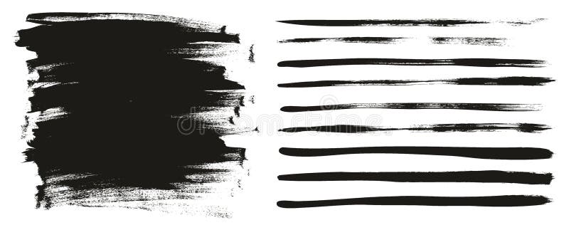 Calligraphy Paint Thin Brush Lines & Background High Detail Abstract ...