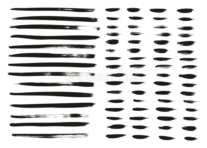 Calligraphy Paint Thin Brush Lines High Detail Abstract Vector ...