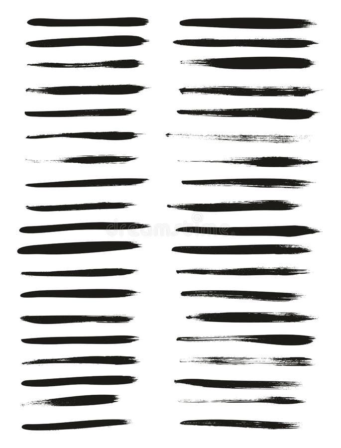 Calligraphy Paint Thin Brush Lines High Detail Abstract Vector ...