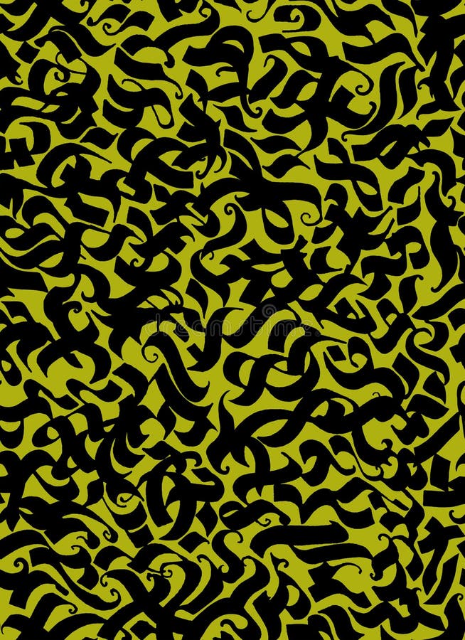 Calligraphy Pattern, Geometric Seamless Pattern for Fabric and ...