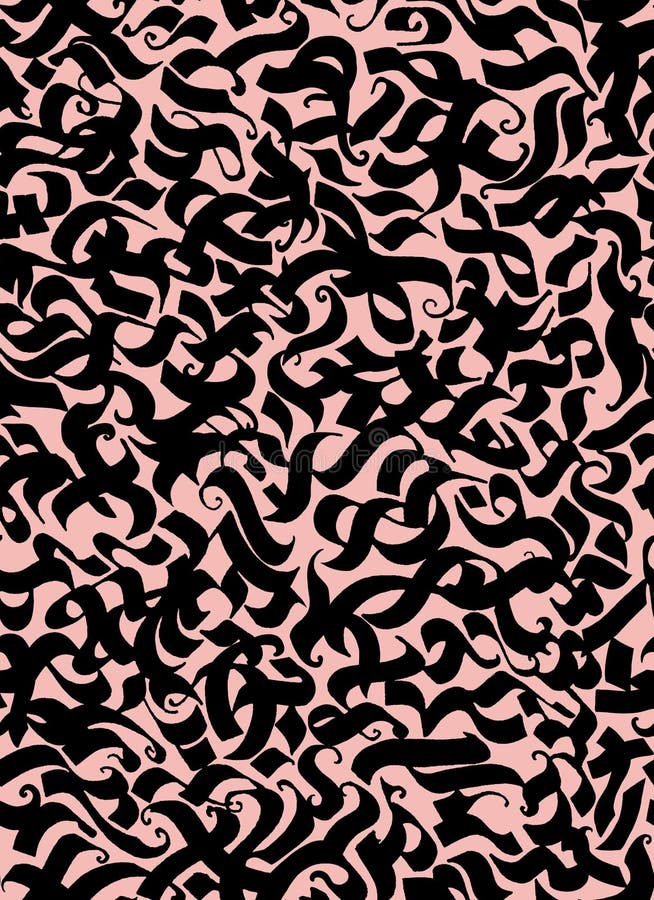 Calligraphy Pattern, Geometric Seamless Pattern for Fabric and ...