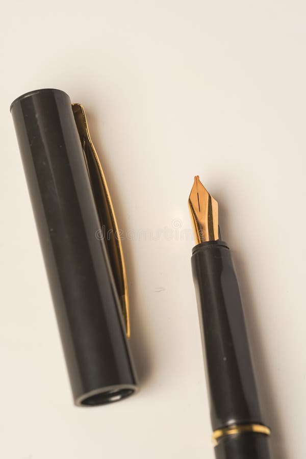 Calligraphy pen isolated stock photo. Image of macro - 189291718