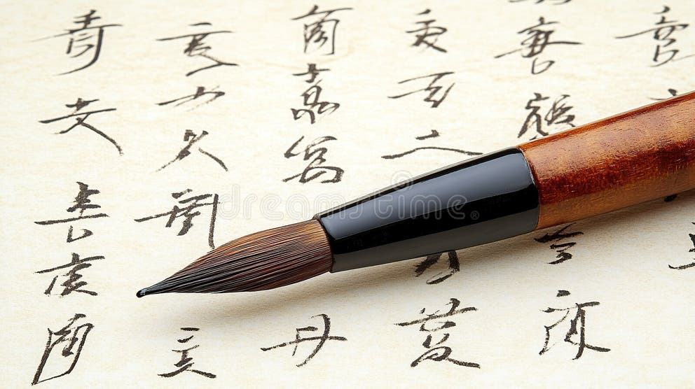 597 Asian Calligraphy Font Stock Photos - Free & Royalty-Free Stock ...