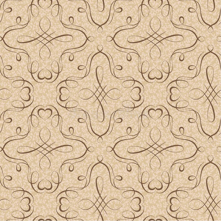 Calligraphy Penmanship Seamless Background Stock Vector - Illustration ...