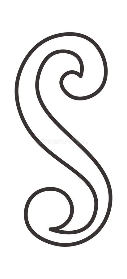 Calligraphy Sign Linear stock vector. Illustration of design - 282294505