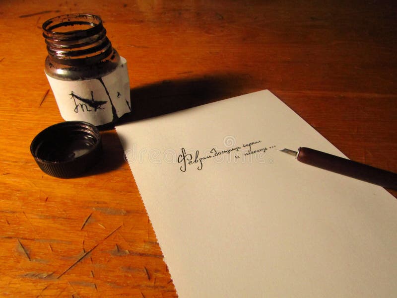 Calligraphy stock photo. Image of calligraphy, table - 86601180