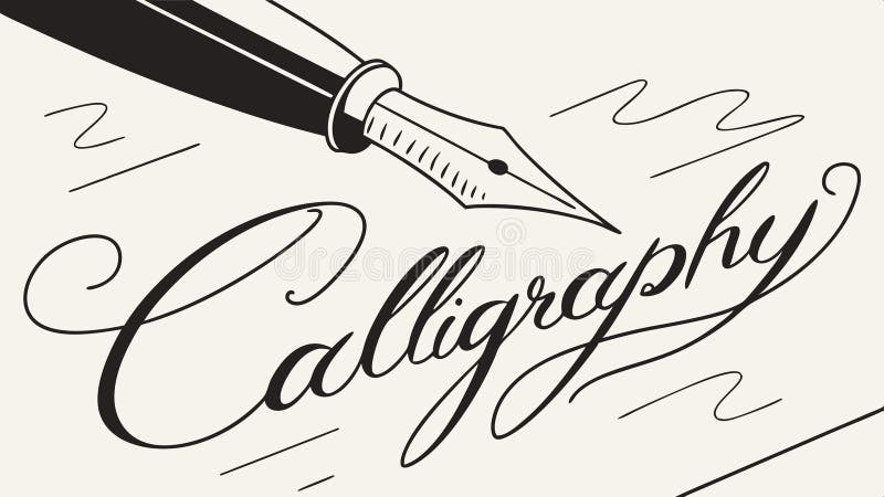 Calligraphy Text Design, Elegant Writing Style and Decorative Lettering ...