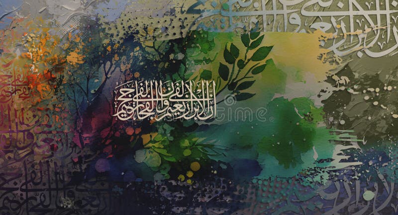 Calligraphy. a Work of Art, "As for the Righteous, they Will Be in ...