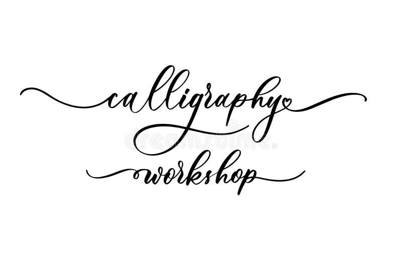 Calligraphy Workshop Handwritten Lettering. Modern Calligraphy for ...