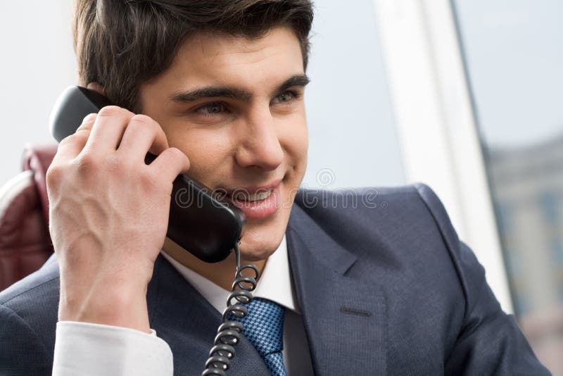Indian Business Man Calling on Mobile Phone Stock Photo - Image of ...