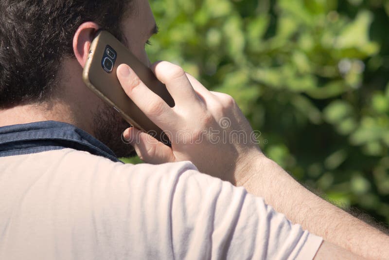 Calling with cellphone stock image. Image of laughing - 105133541