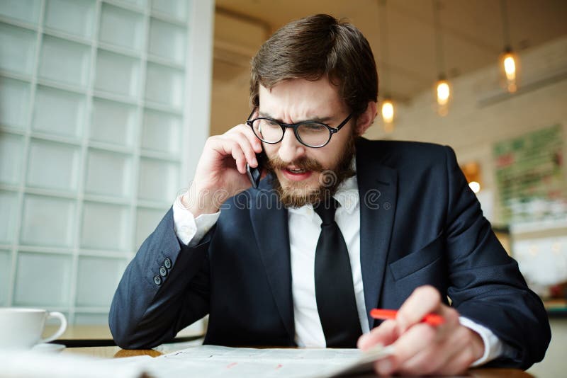 Calling employer stock image. Image of applicant, seek - 97170235