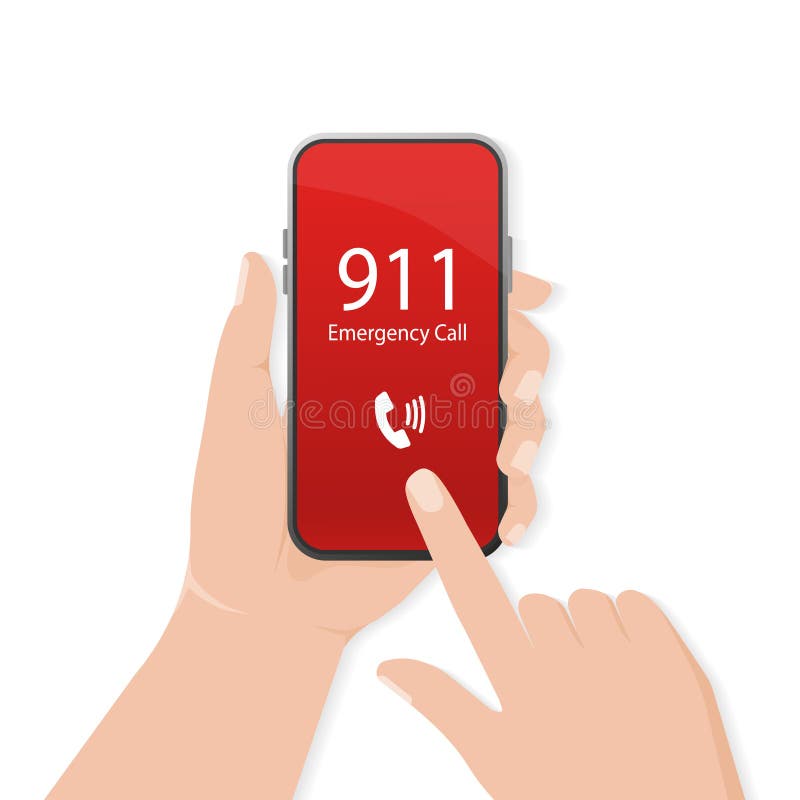 Call 911 Mobile Phone Stock Illustrations – 4,426 Call 911 Mobile Phone ...