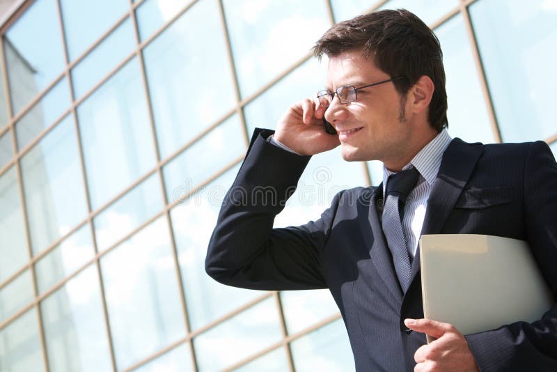 Calling man stock photo. Image of confident, calling - 13787110