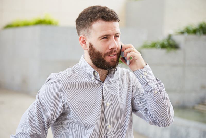 Calling man stock photo. Image of busy, entrepreneur - 127864736