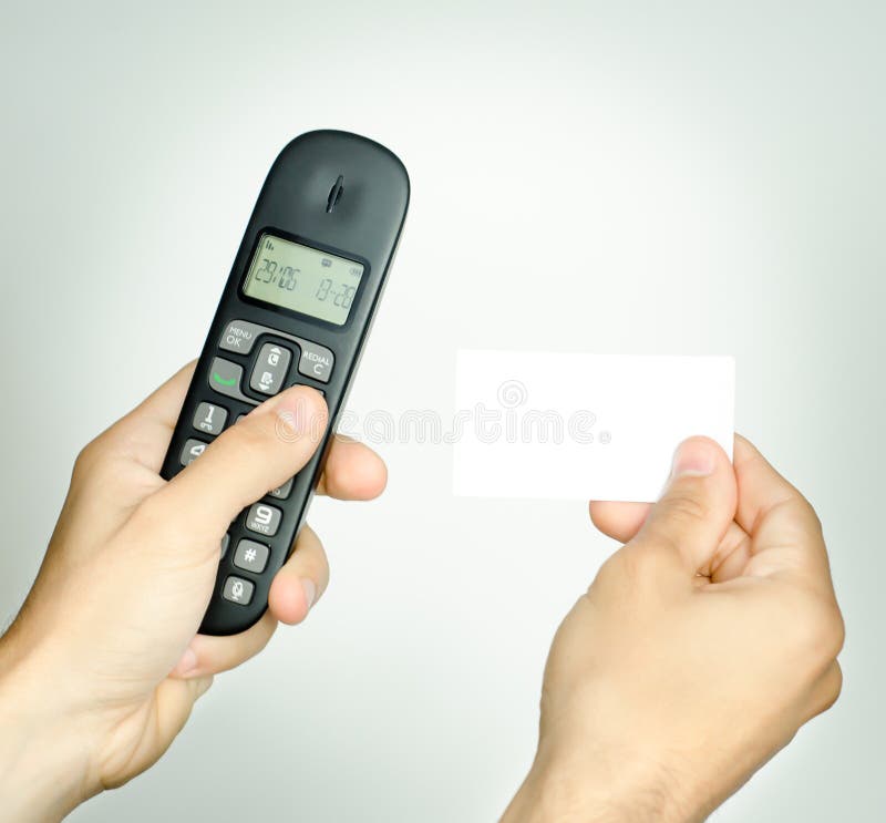 Calling a number stock image. Image of commerce, holding - 31944255