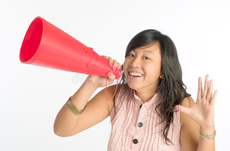 Calling Out stock image. Image of girl, hand, attention - 6678767