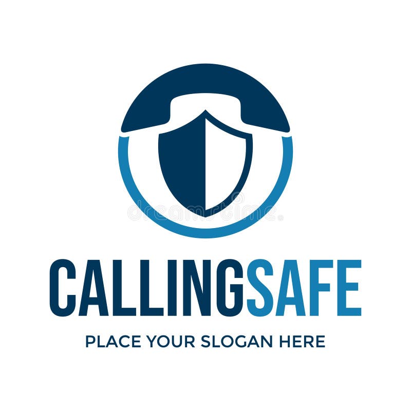 Calling Safe Logo Vector. this Logo is Design Use Shield Symbol Stock ...