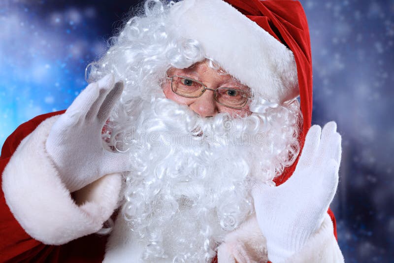 Calling santa stock image. Image of clause, christmas - 12007257