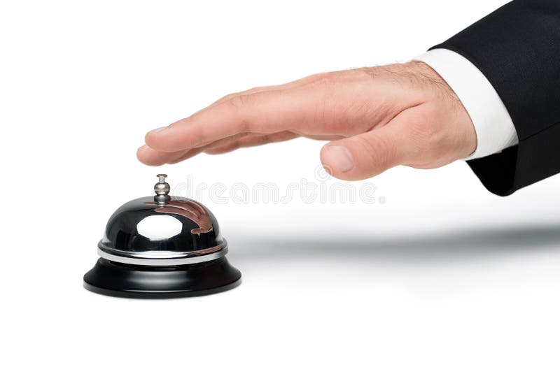 Hotel Reception Service Bell Stock Photo - Image of bell, lobby: 12386648