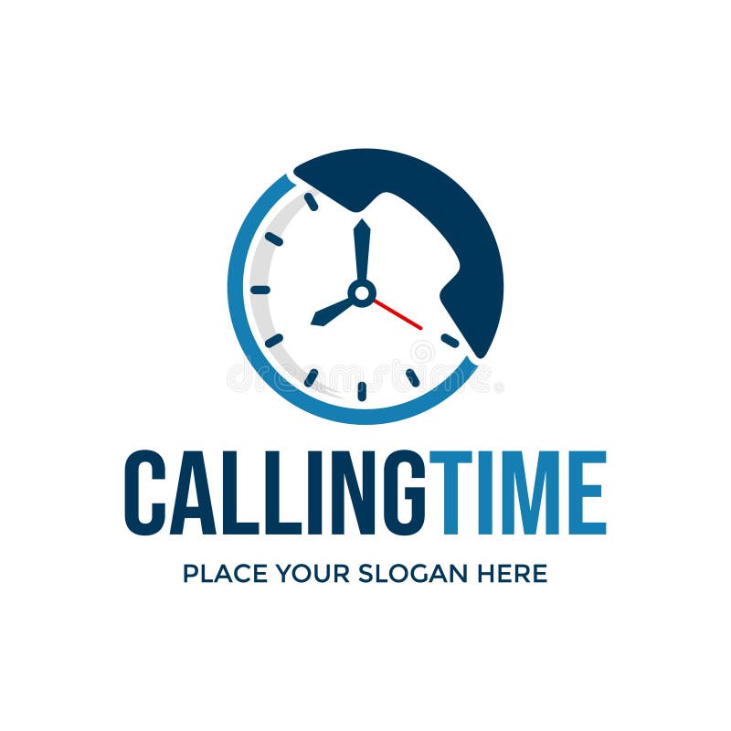 Calling Time Logo Vector stock vector. Illustration of efficiency ...