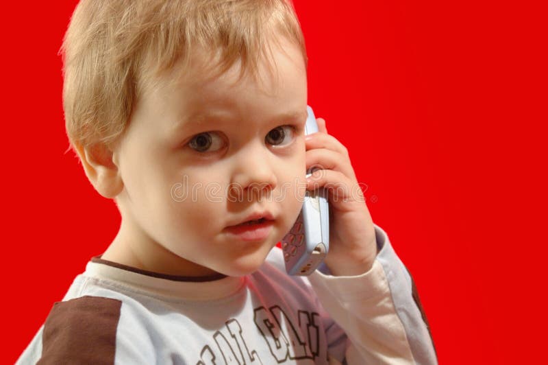 Calling to mom stock photo. Image of cellphone, listening - 50404