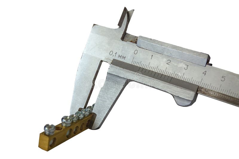 Callipers Measures the Size Details Stock Image - Image of important ...