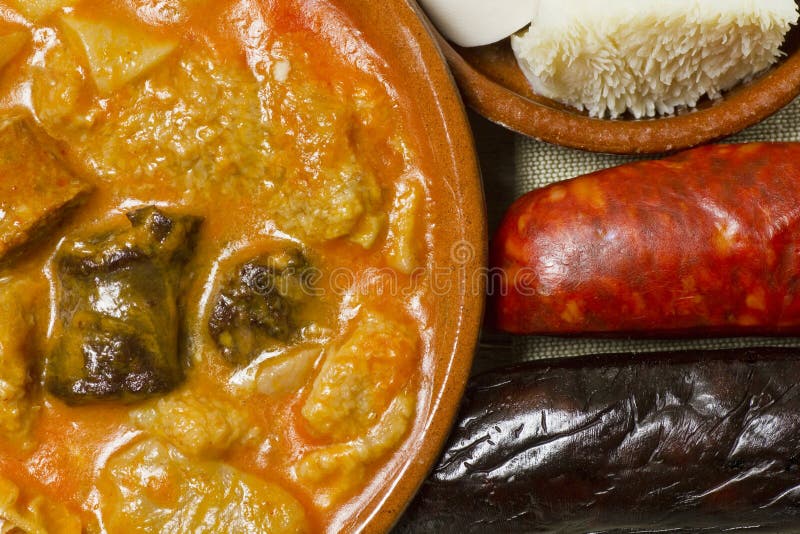 Callos Españoles, Un Guisado De La Tripa De La Carne De Vaca Con Los ...