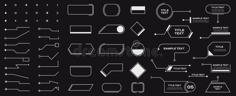 Callout Elements. Text Message Boxes with Arrows, Info Callout Banners ...