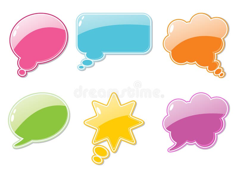 Cartoon callouts. stock vector. Illustration of isolated - 13070253