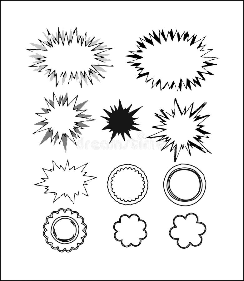 Callout Shapes stock vector. Illustration of thinking - 2218900