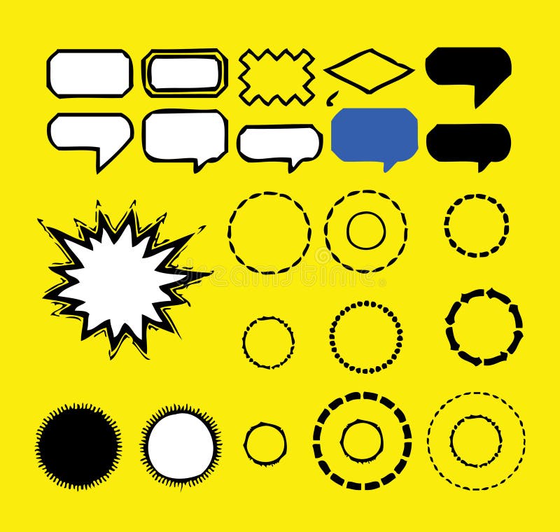 Callout Shapes stock vector. Illustration of thinking - 2218900