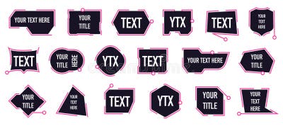 Callout Text Frame Collection. Callouts Titles Banner. Technology ...