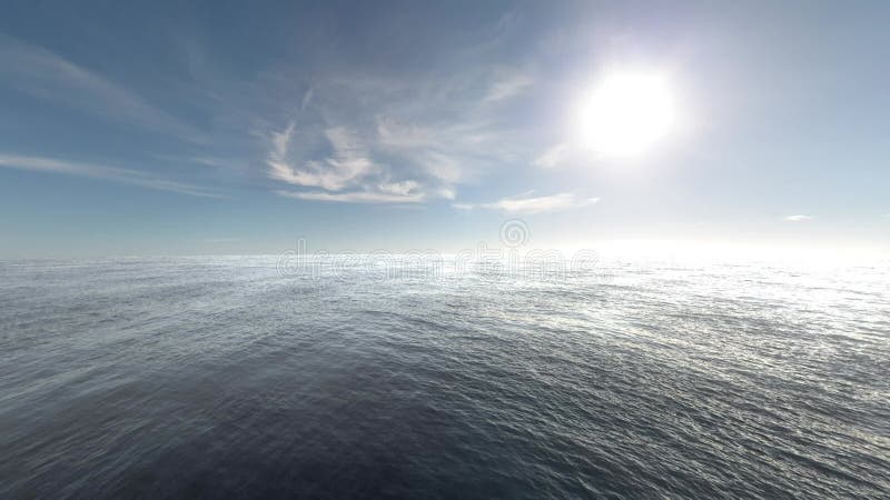 Calm Sunset Ocean Background Loop Stock Footage - Video of weather ...