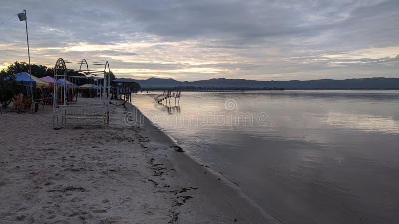 Calm Afternoon Shore Toba editorial image. Image of water - 235230370