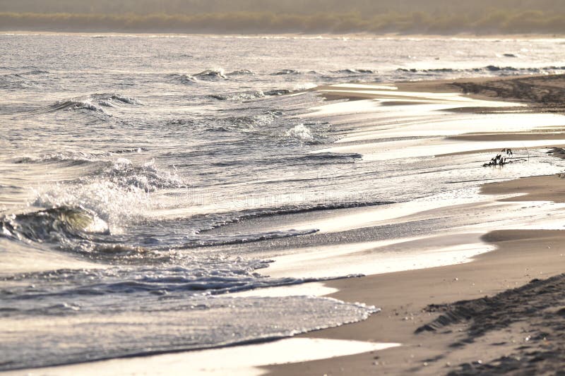 Calm Sea Waves on the Baltic Sea Stock Image - Image of water, shore ...