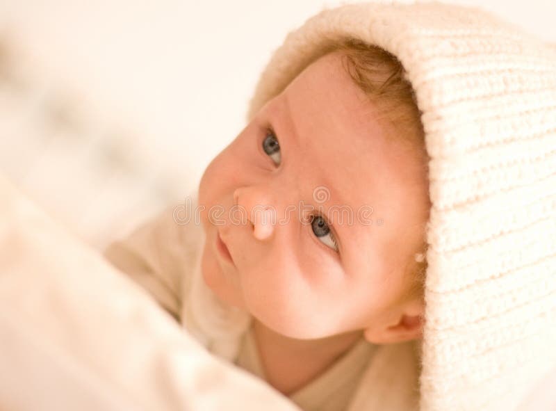 Calm baby stock photo. Image of beauty, daughter, months - 13742530