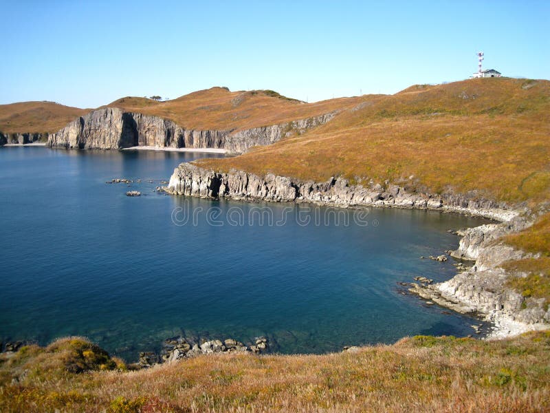 Calm bay stock photo. Image of green, bush, edge, nautical - 62868818