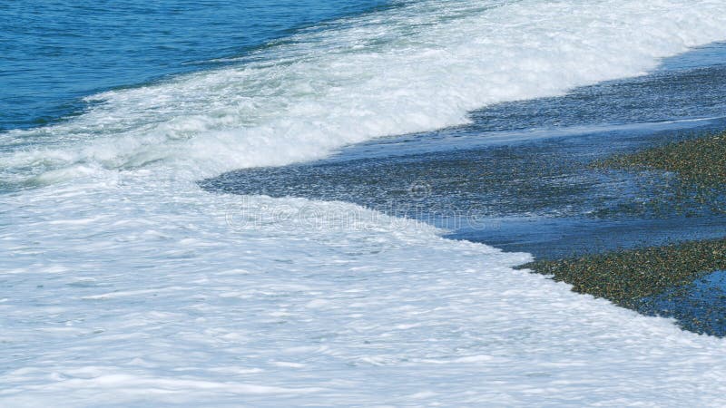 Calm Beach Waves on Shore. Waves on the Beach. Suitable for Background ...
