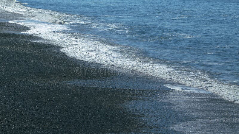 Calm Beach Waves on Shore. Waves on the Beach. Suitable for Background ...
